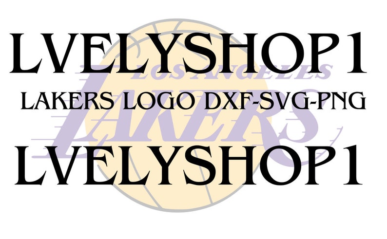 Lakers Logo Dxf-svg-png - Etsy Australia