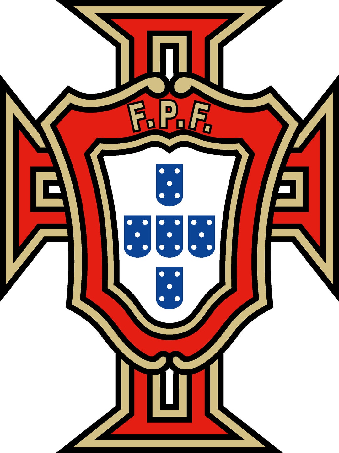 Portugal Natianol Football Team Logo Dxf-png-svg - Etsy