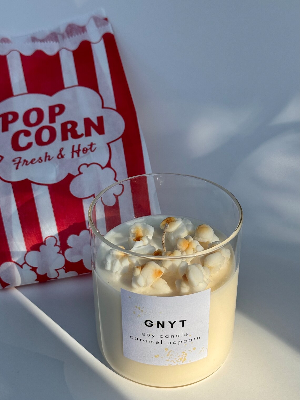 CARAMEL POPCORN Soy Candle Gnyt Candles Vegan Cruelty Free - Etsy