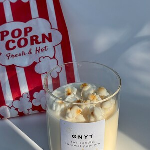 CARAMEL POPCORN Soy Candle Gnyt Candles Vegan Cruelty Free - Etsy