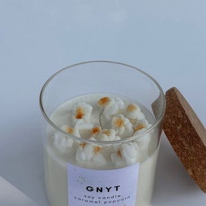 CARAMEL POPCORN Soy Candle Gnyt Candles Vegan Cruelty Free - Etsy