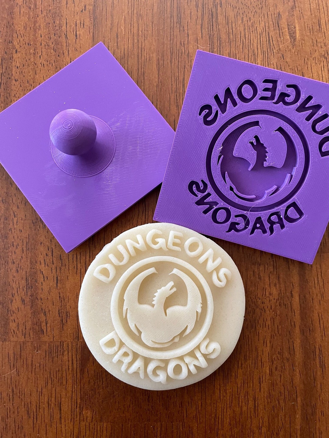 D&D Dungeons and Dragons With Dragon Embossing Stamp DND4 - Etsy