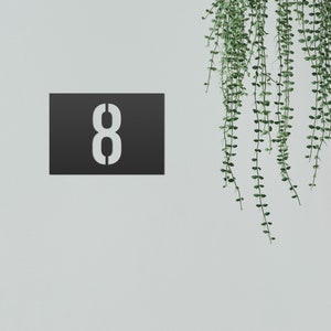 Personalized House Number | Modern Personalized House Number Sign ...