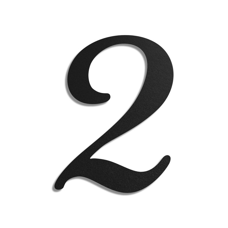 Metal House Number | Modern Personalized House Number Sign in Stainless ...
