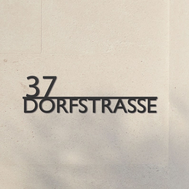 Stainless Steel House Number | Modern Personalized House Number Sign in ...