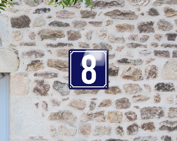 French Enamel House Number Sign 4" X 6" *made to Order*, Genuine French ...