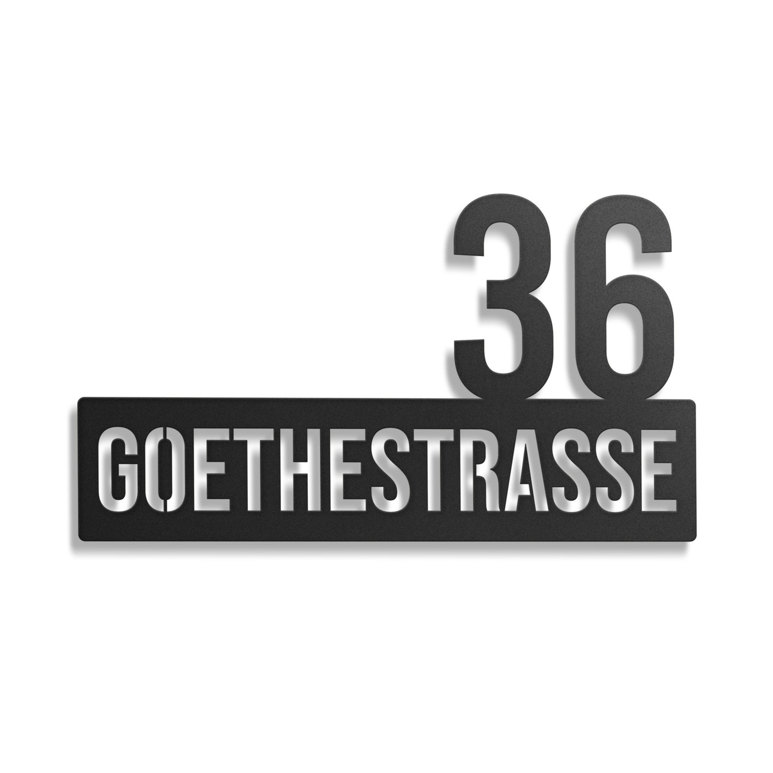 Stainless Steel House Number | Modern Personalized House Number Sign in ...