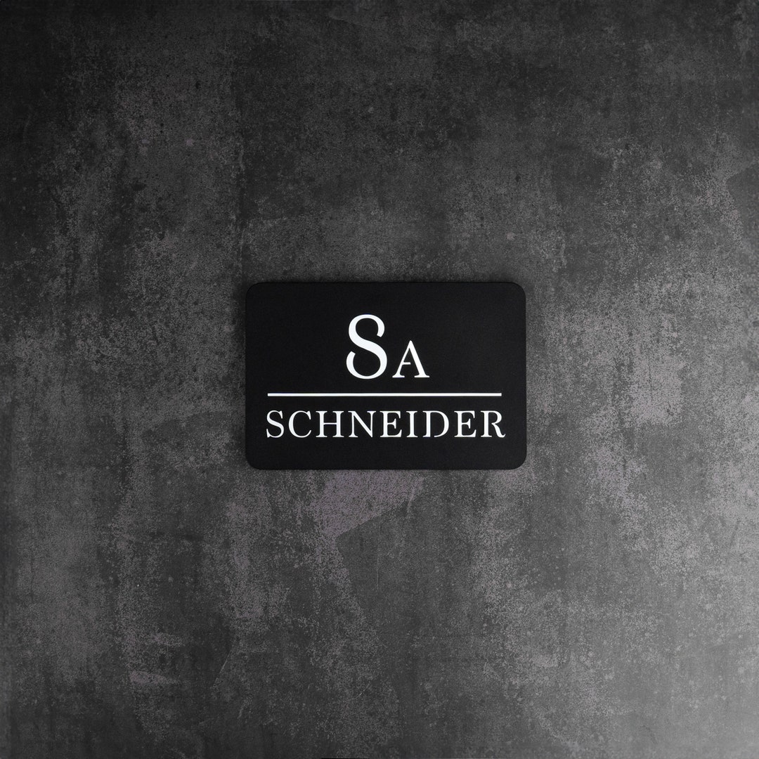 Door Sign | Modern Personalized Door Sign and Doorbell Plate in ...