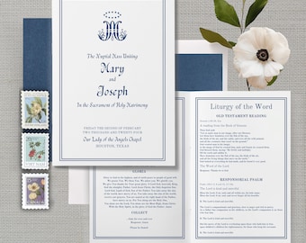 St Gianna, Catholic Wedding Mass Program, Instant Download Template ...