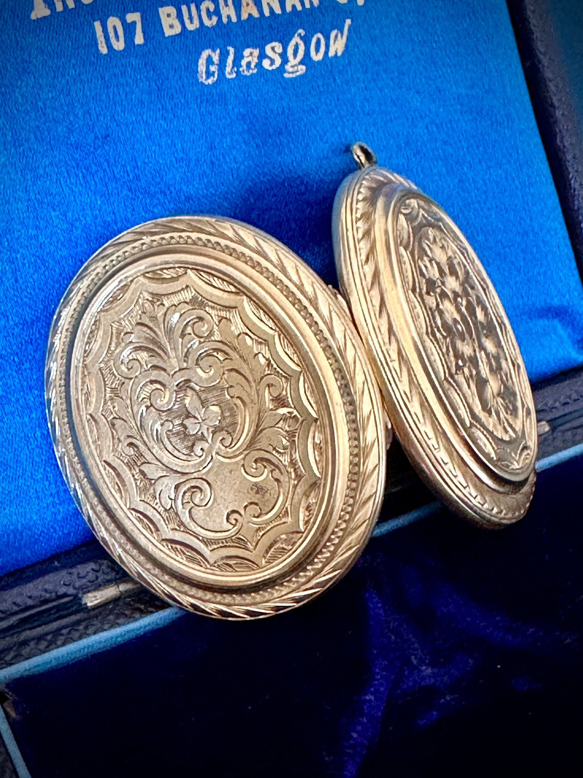 A Superb Late Victorian 9ct Gold Large Locket Circa 1870 - Etsy