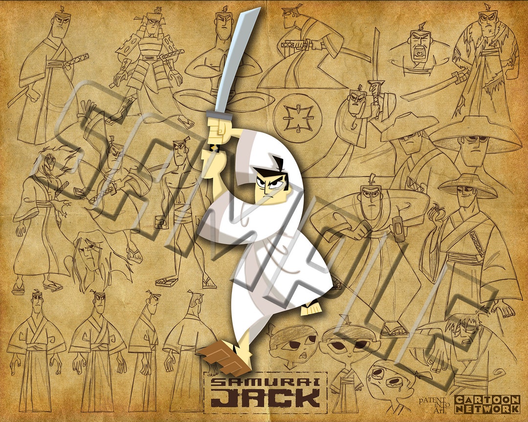 Samurai Jack Cartoon Spec Sheet - Etsy