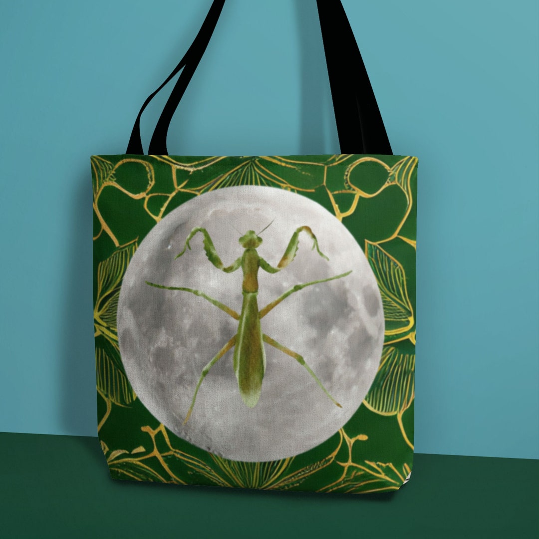 Mantis Moon Phases Tote Bag Oversized Nature Bag Gift for - Etsy