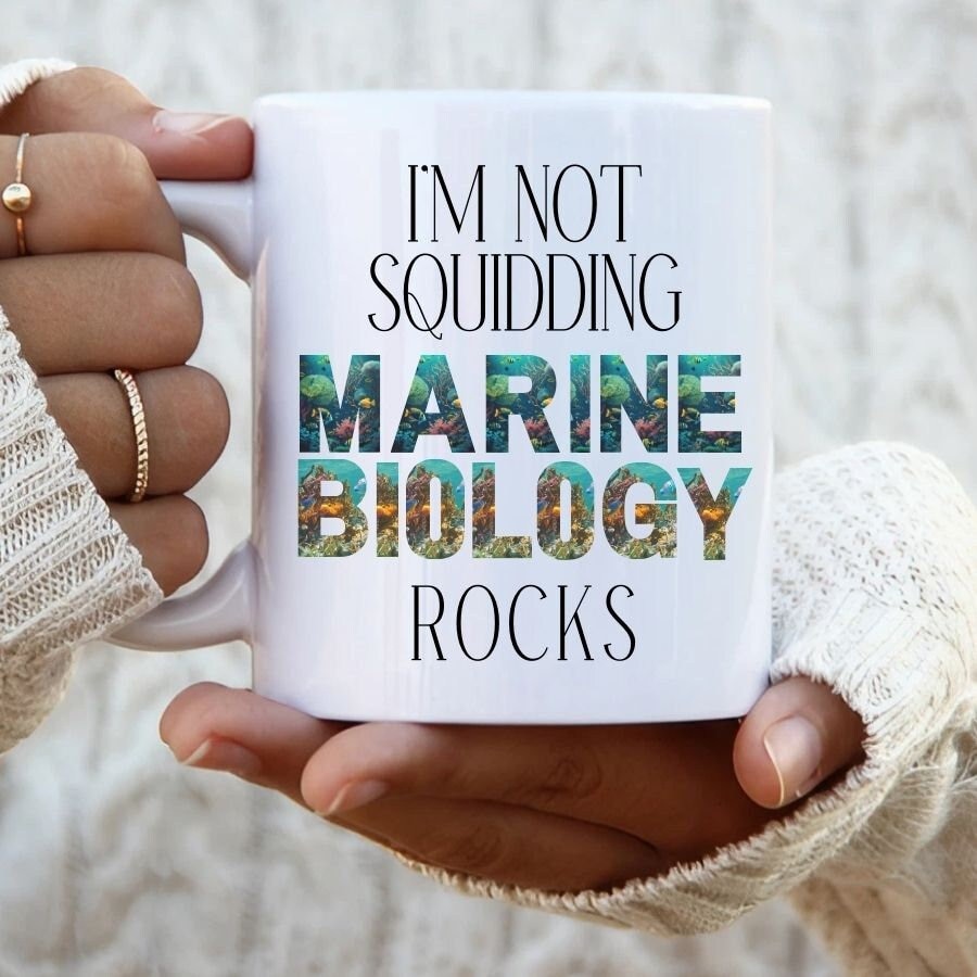 Marine Biology Themed Coffee Mug, Gift for Marine Life Lover, Marine ...