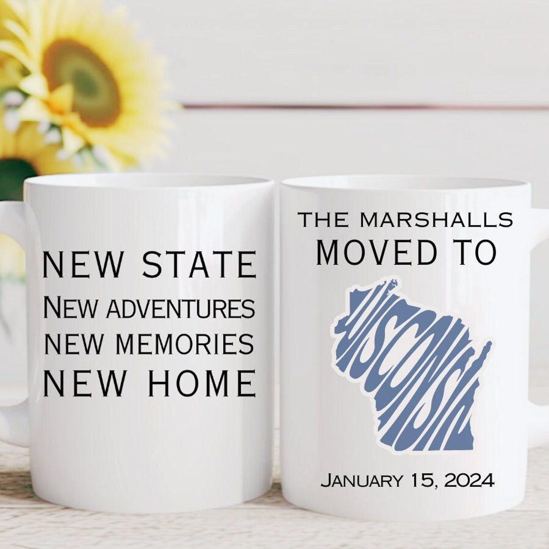 Personalized Moving Away Gift, Moving to Wisconsin, Housewarming Gift ...