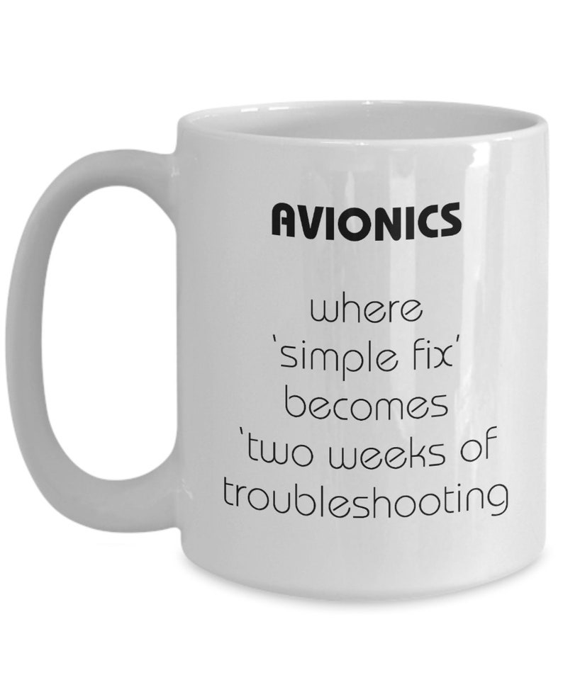Avionics Coffee Mug for Aerospace Technician, Gift for Airplane ...
