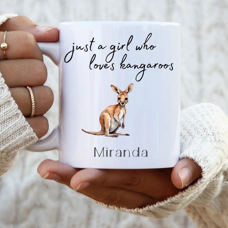 Personalized Kangaroo Coffee Mug: Kangaroo Lover Gift - Etsy