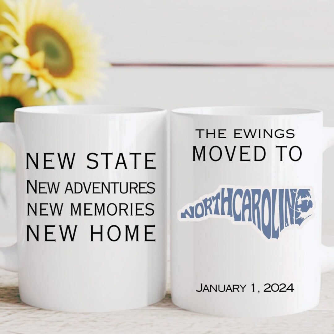 Personalized Moving Away Gift, Moving to North Carolina, Housewarming ...