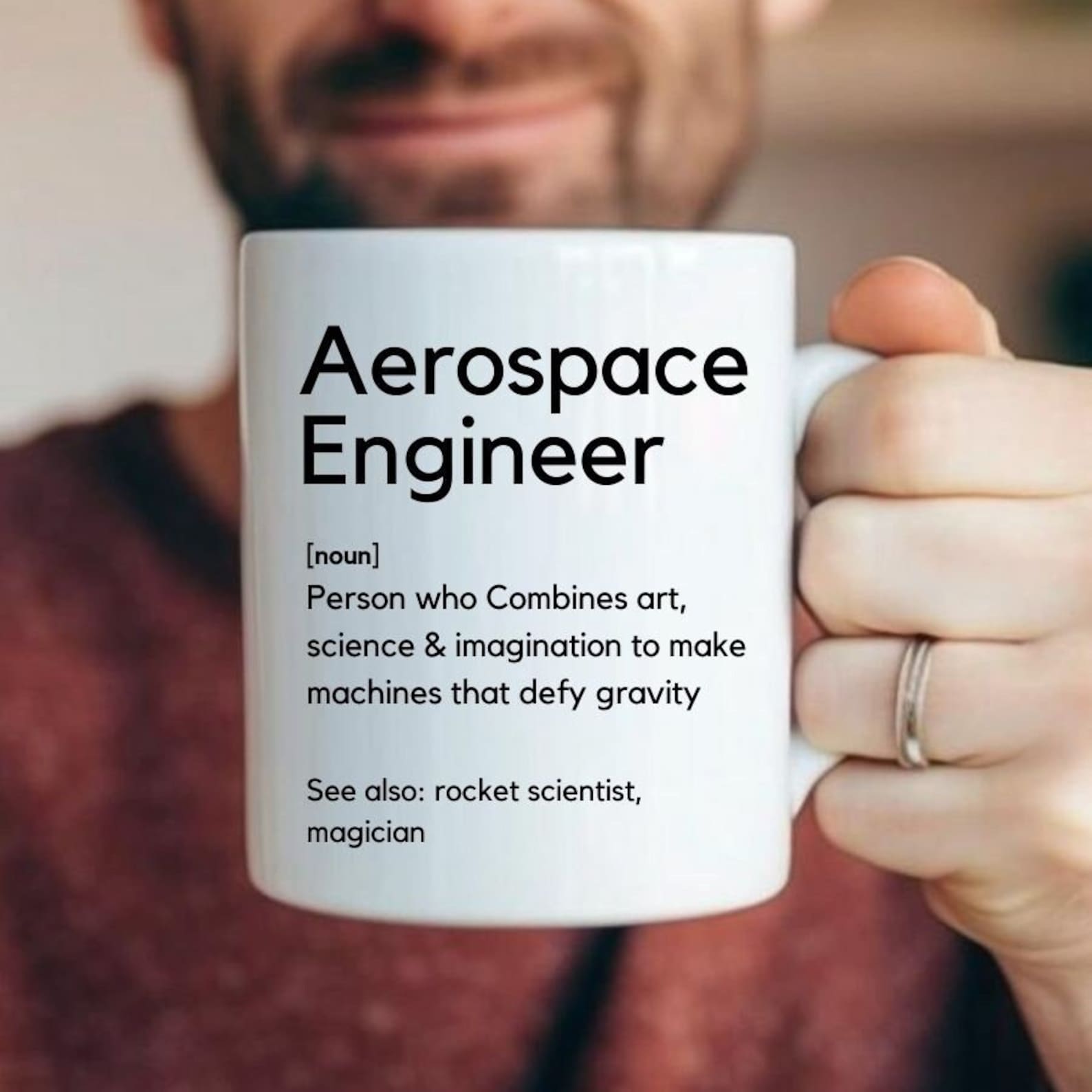 Aerospace Engineer Definition Mug, Gift for Aircraft Engineers ...
