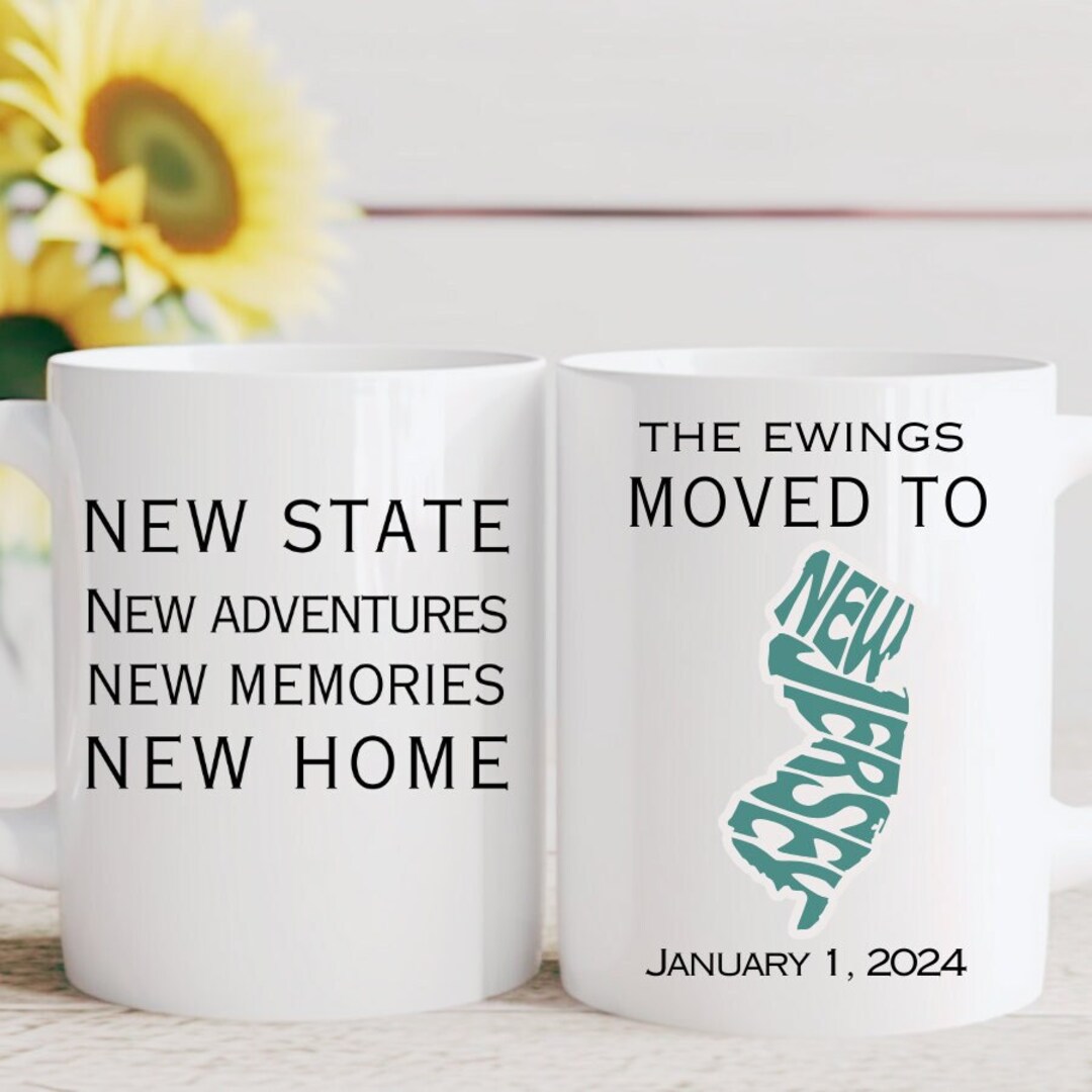 Personalized Moving Away Gift, Moving to New Jersey, Housewarming Gift ...