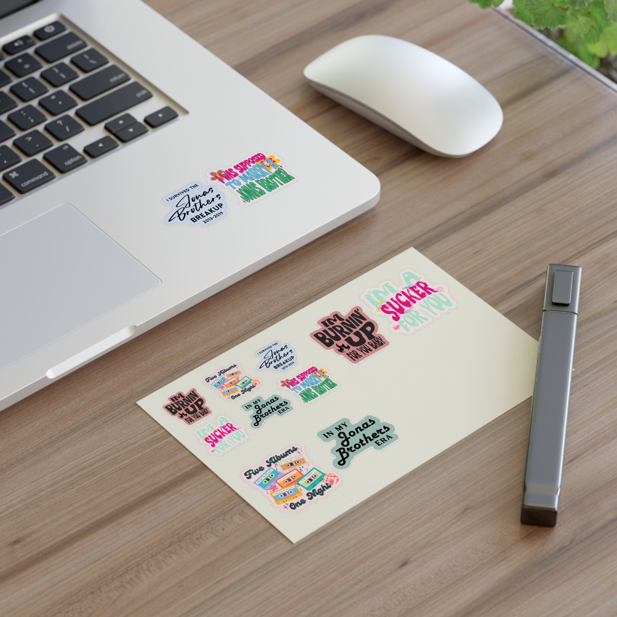 Jonas Brothers Sticker Sheet, Jonas Brothers Stickers, Jonas Fan Gift ...