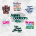 Jonas Brothers Sticker Sheet, Jonas Brothers Stickers, Jonas Fan Gift ...