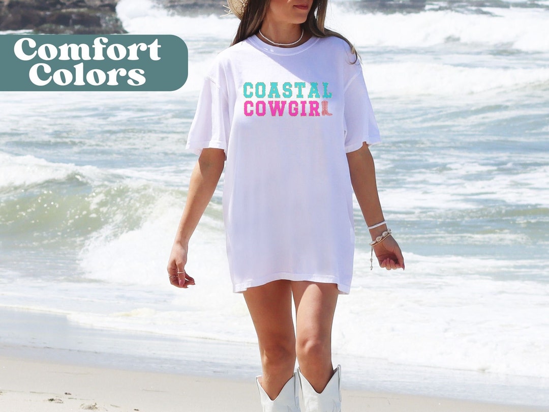 Coastal Cowgirl Sunkissed Shirt Summer Tee Oversized Tshirt Preppy ...