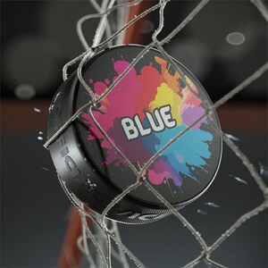 Color Splash Hockey Puck, Colorful Hockey Puck, Personalized Puck - Etsy