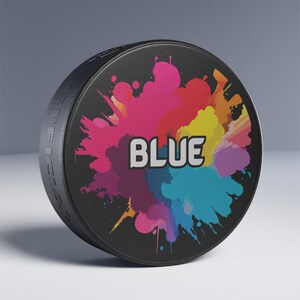 Color Splash Hockey Puck, Colorful Hockey Puck, Personalized Puck - Etsy