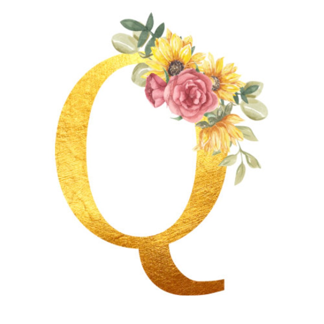 Flowered Letters 2 5 Pngs - Etsy