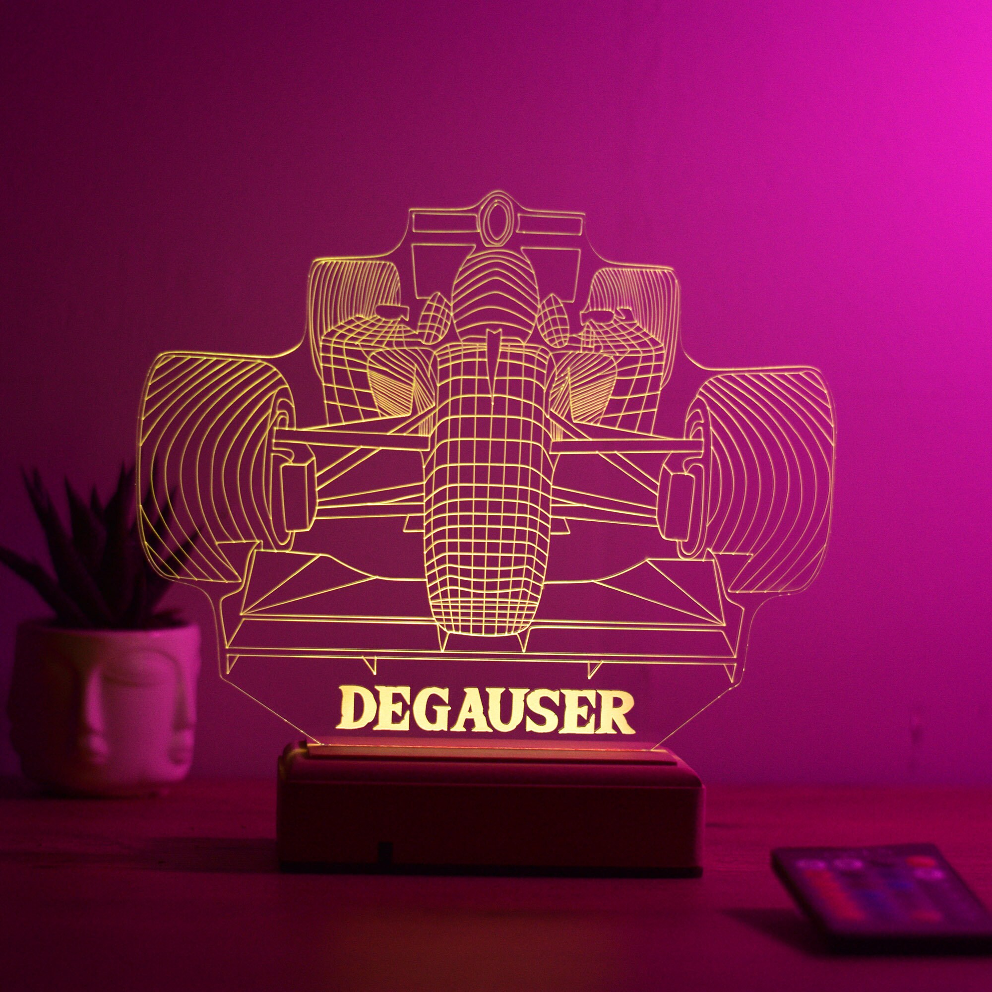 Car Guy Gift Custom 3D F1 Car Sketch Night Light F1 Lovers - Etsy