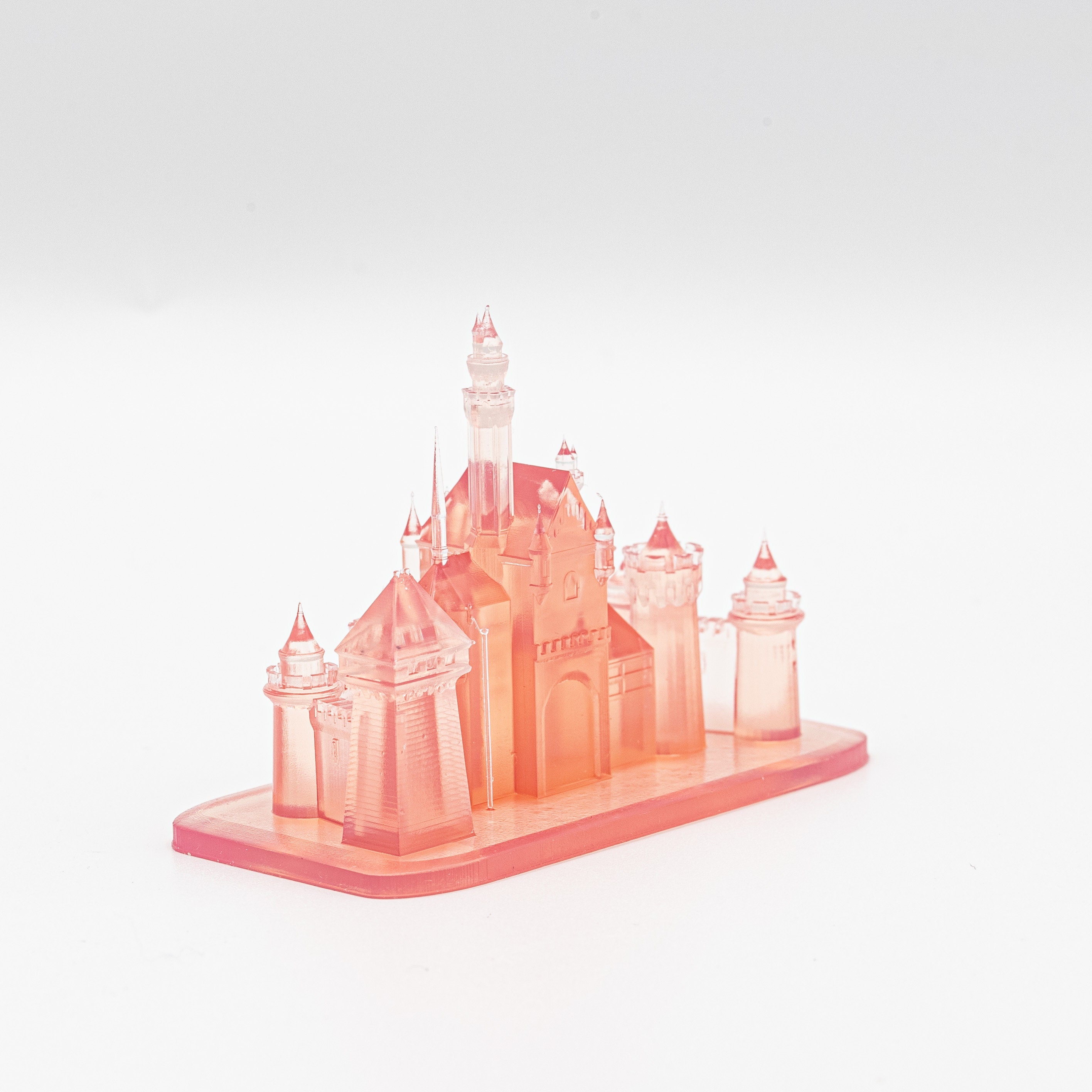Sleeping Beauty Disneyland Castle 2.5 Inch Mini Sculpture Translucent ...