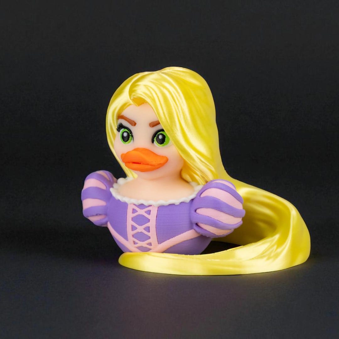 Duckpunzel - Handcrafted Rapunzel Parody Ducky for Tangled Fans, Jeep ...