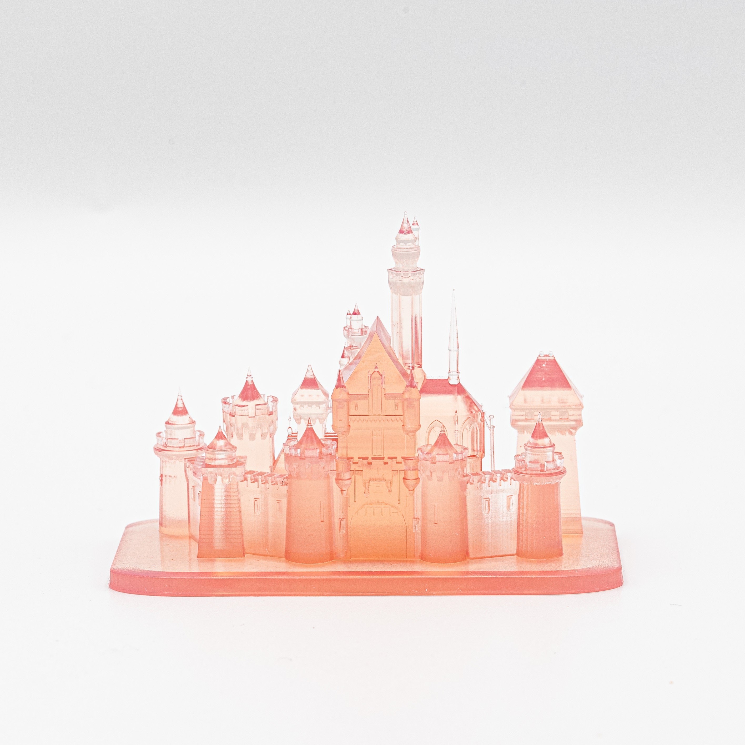 Sleeping Beauty Disneyland Castle 2.5 Inch Mini Sculpture Translucent ...