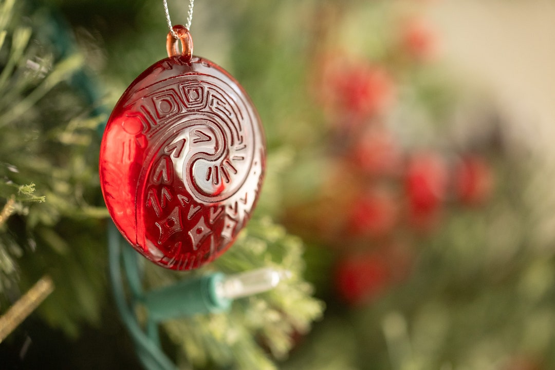 Moana Heart of Te Fiti Ornament Translucent Red Resin Replica - Etsy