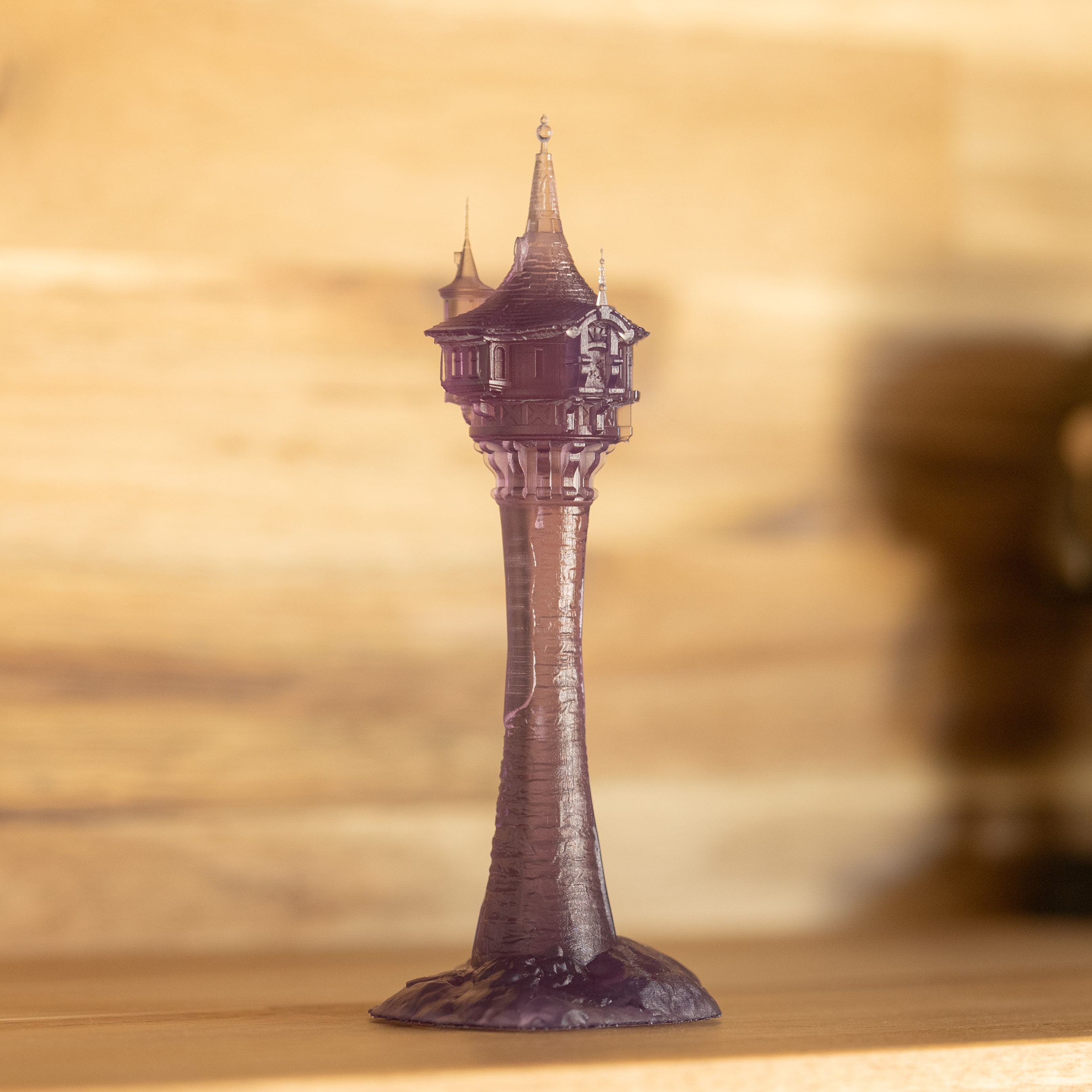 Tangled Rapunzel Mini Tower Castle Translucent Purple 4.5 Inch ...