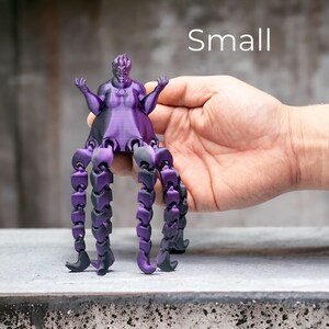 Fidget Toy - Sea Witch Figurine With Articulated Tentacles - the Little ...