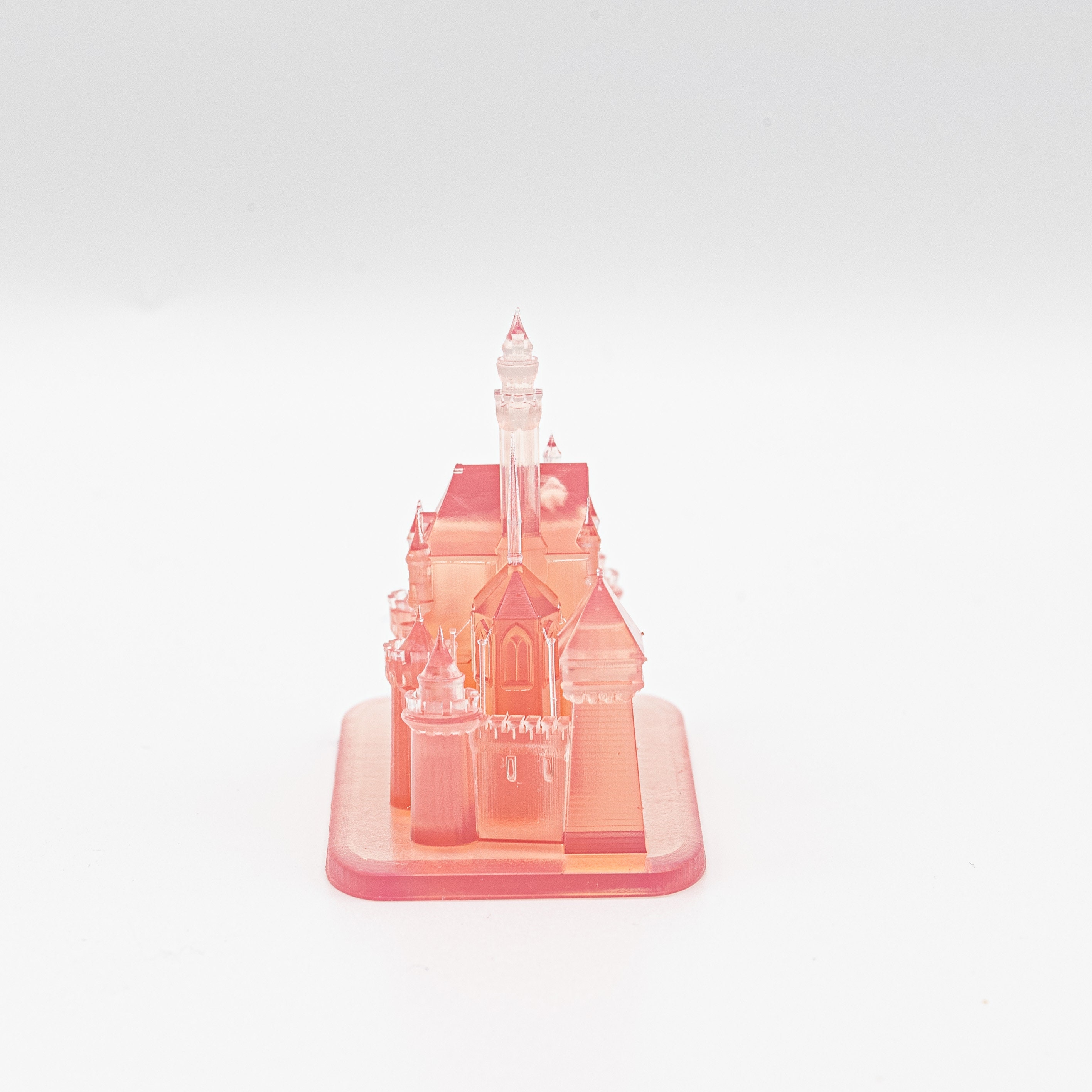 Sleeping Beauty Disneyland Castle 2.5 Inch Mini Sculpture Translucent ...
