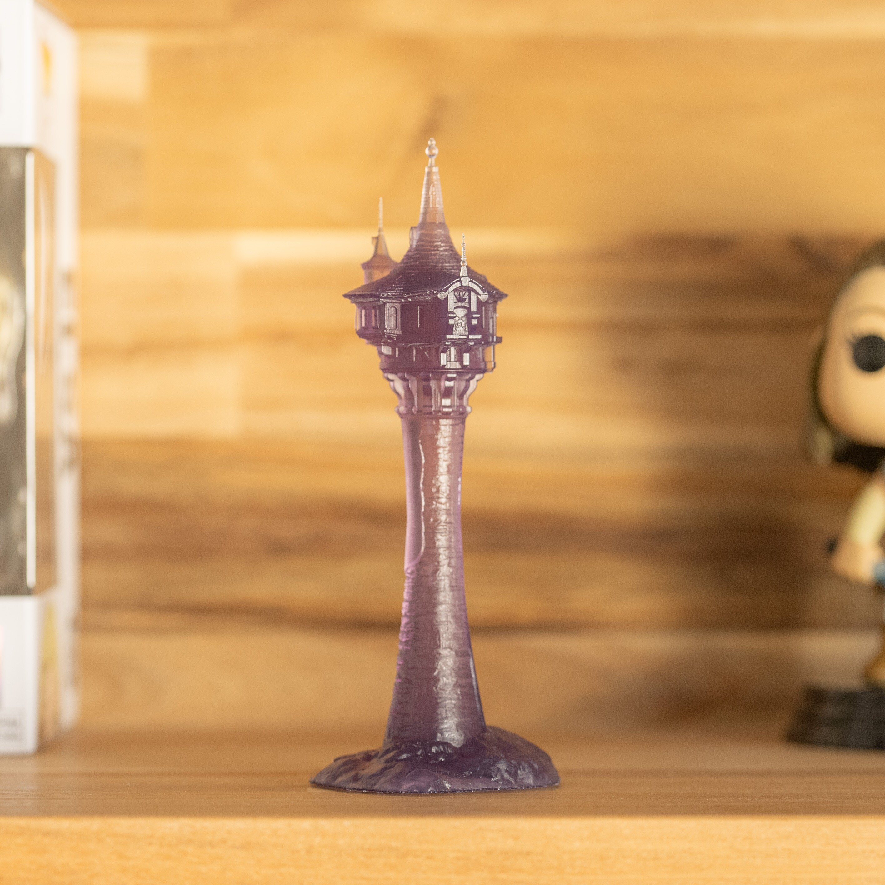 Tangled Rapunzel Mini Tower Castle Translucent Purple 4.5 Inch ...