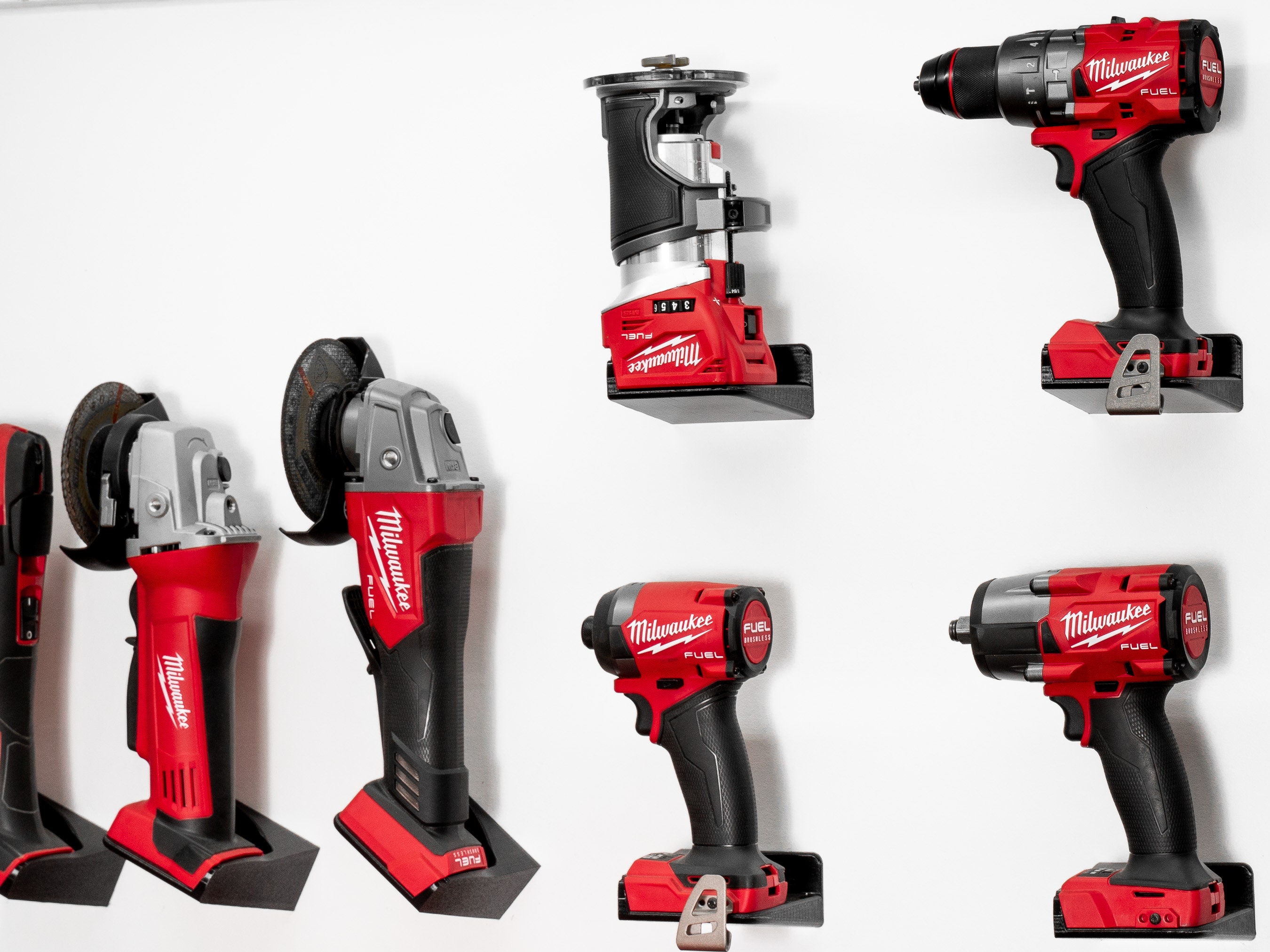 Milwaukee M18 Compatible - Wall Mount - Floating, Low Profile, Compact ...