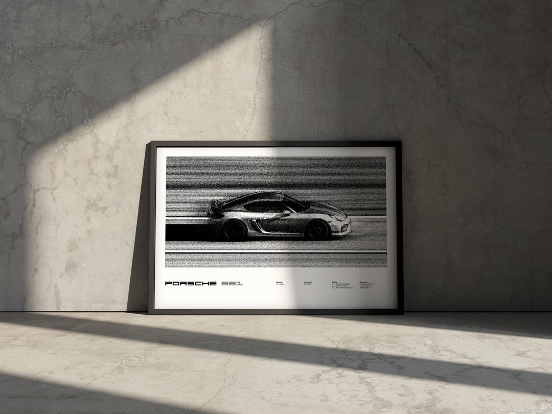 Porsche 981 Specification Poster - Etsy