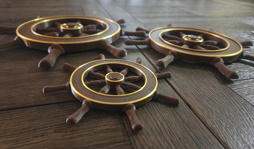 Spinning Cruise Ship Magnet - 3D Printed Ship Wheel - Etsy
