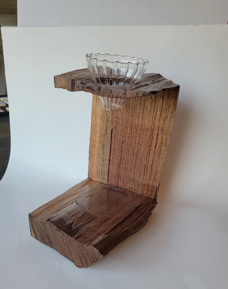 Black Walnut Pour Over Coffee Maker, Pour Over Coffee Stand ...