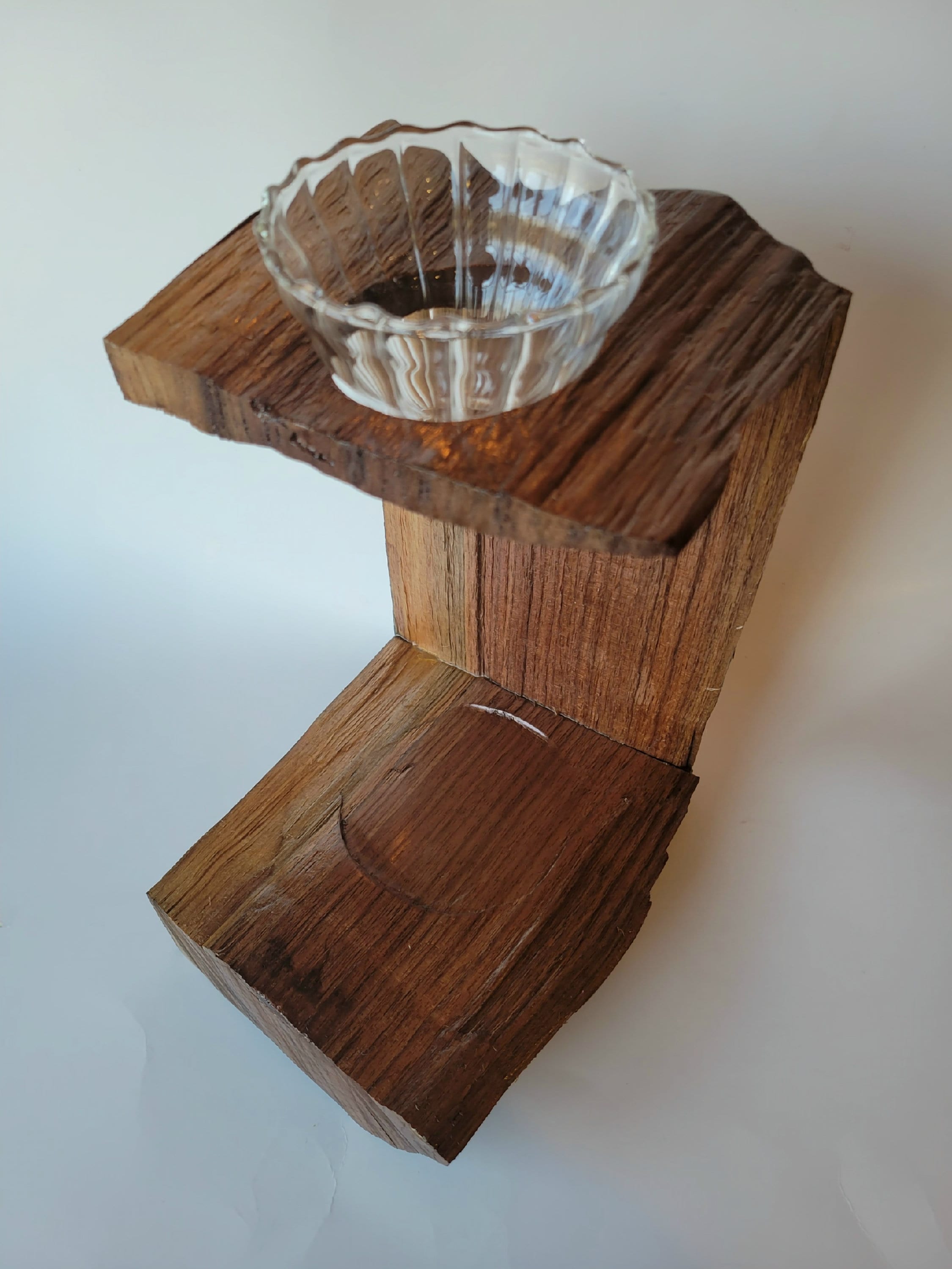 Black Walnut Pour Over Coffee Maker, Pour Over Coffee Stand ...