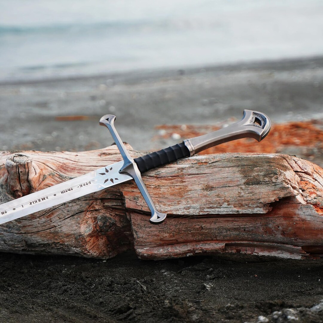 Cosplay Anduril Sword of King Elessar With Scabbard, Medieval Longsword ...