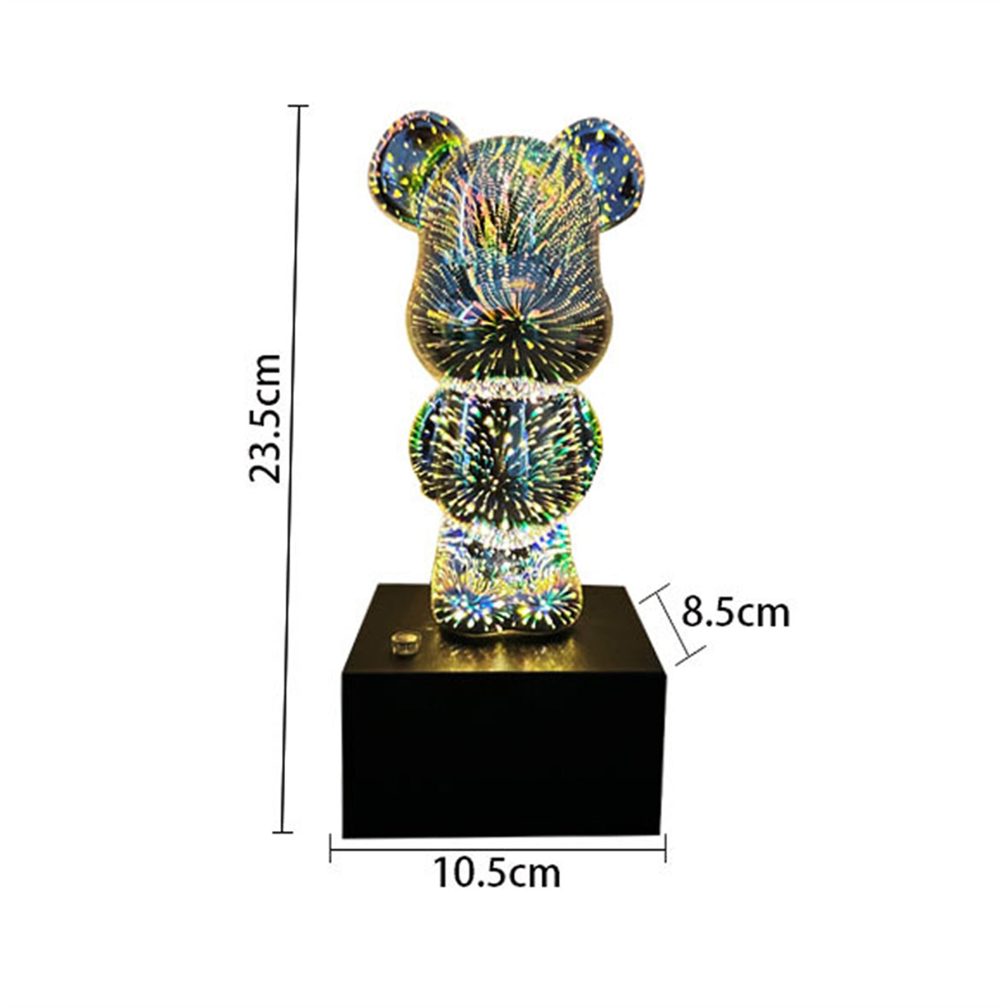 Bear Table Lamp Cute Bear Table Lamp Fireworks Bear Lamp - Etsy UK