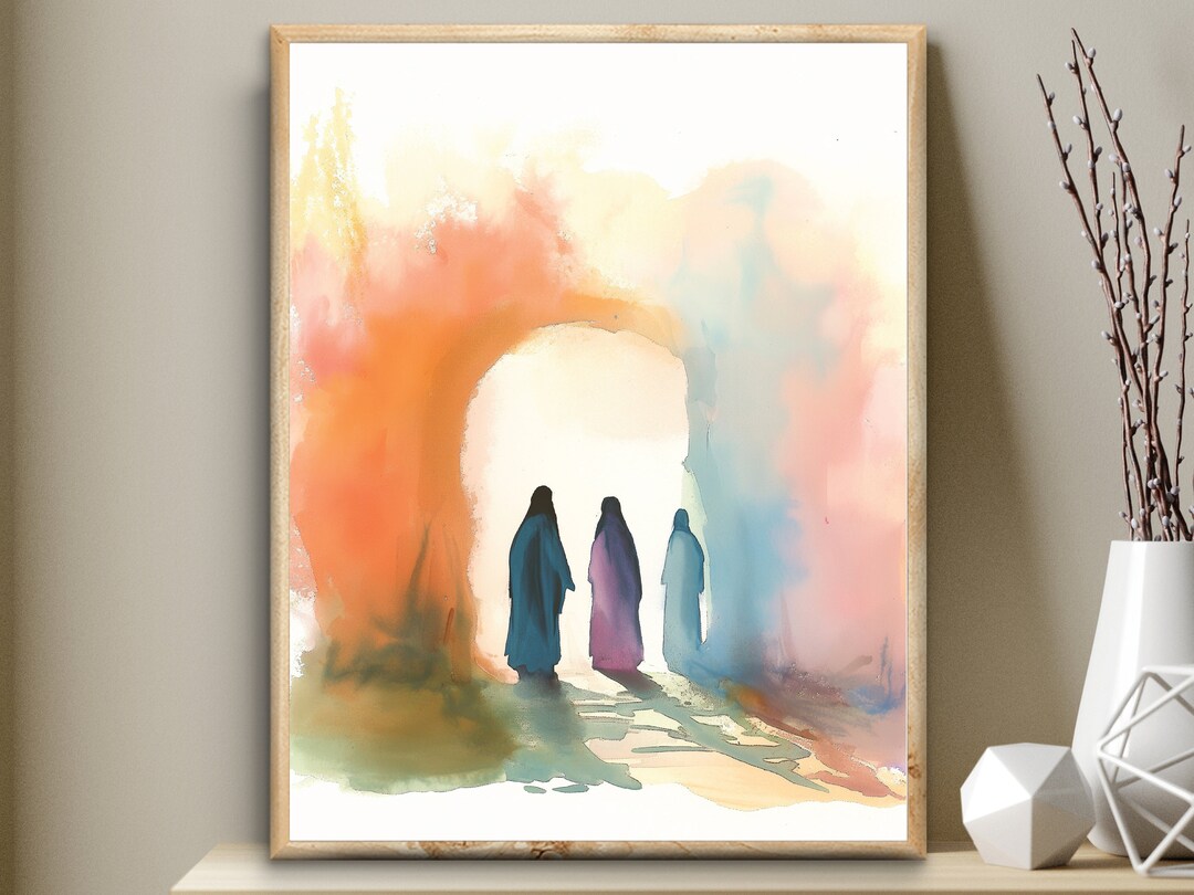 Marys at Jesus Empty Tomb | He Has Risen | Christ Resurrection ...
