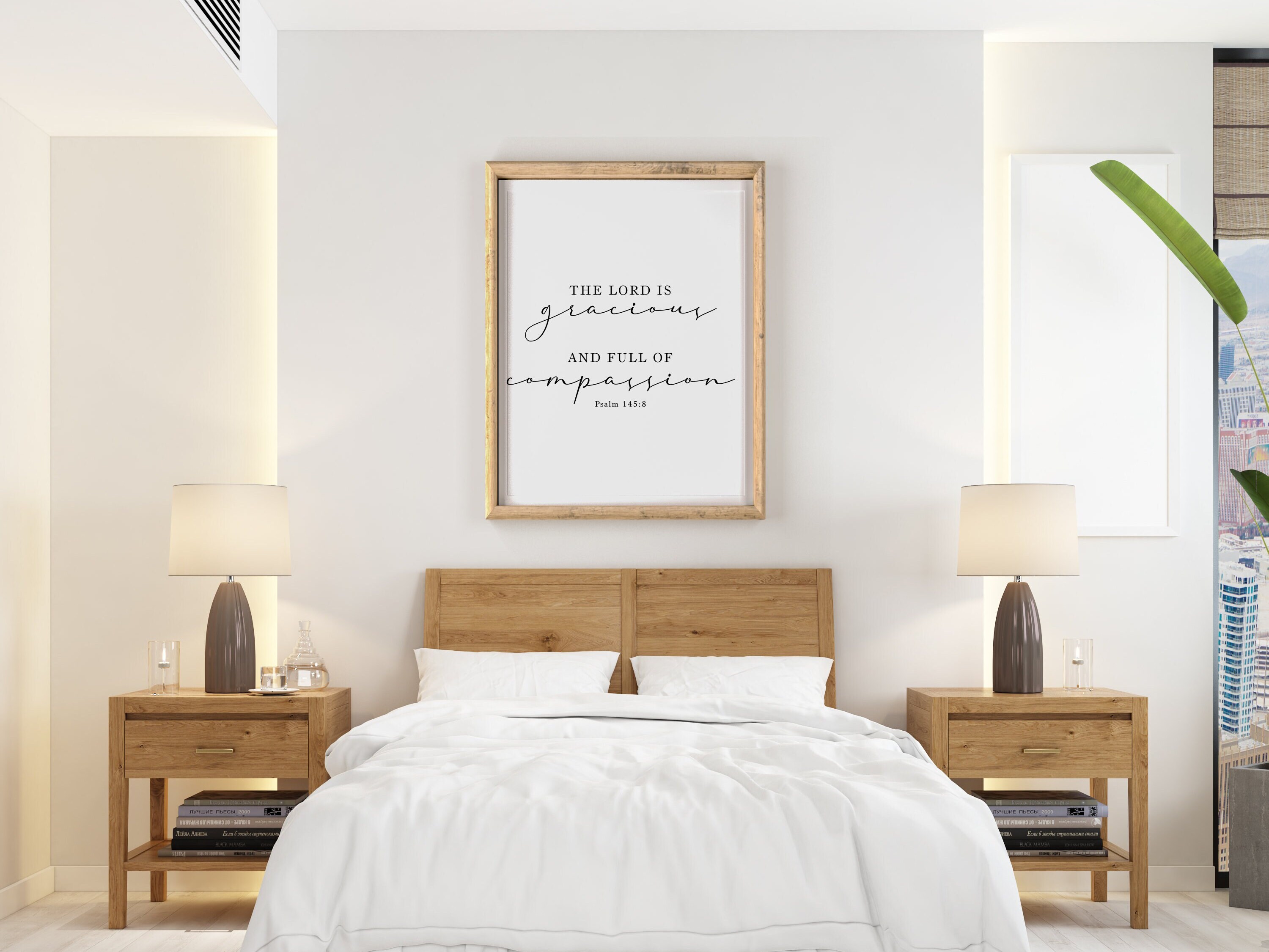 The Lord is Gracious Psalm 145:8 Bible Digital Art Print - Etsy