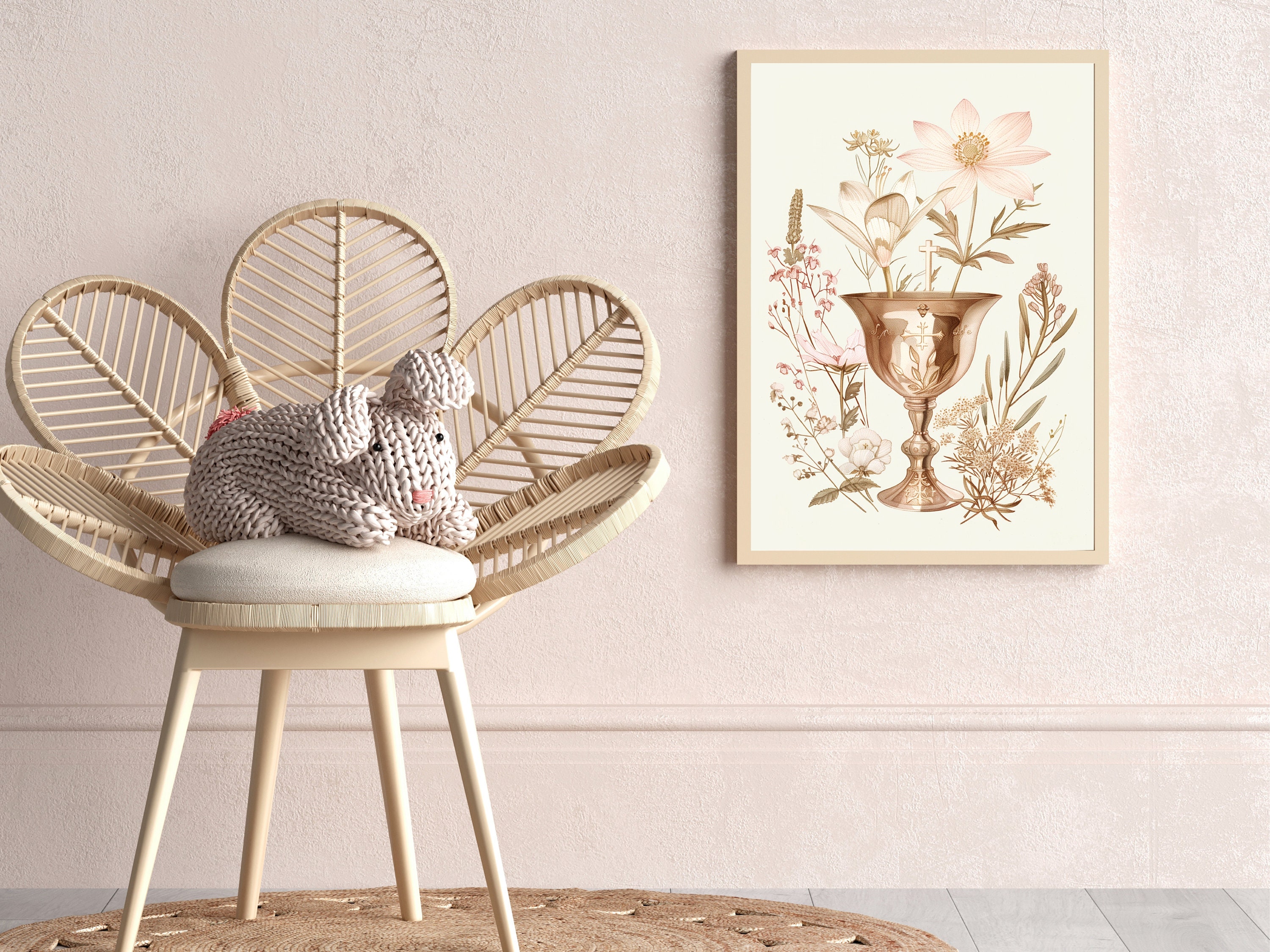 Sacred Chalice Holy Communion, Modern Digital Wall Art, Bible Digital ...