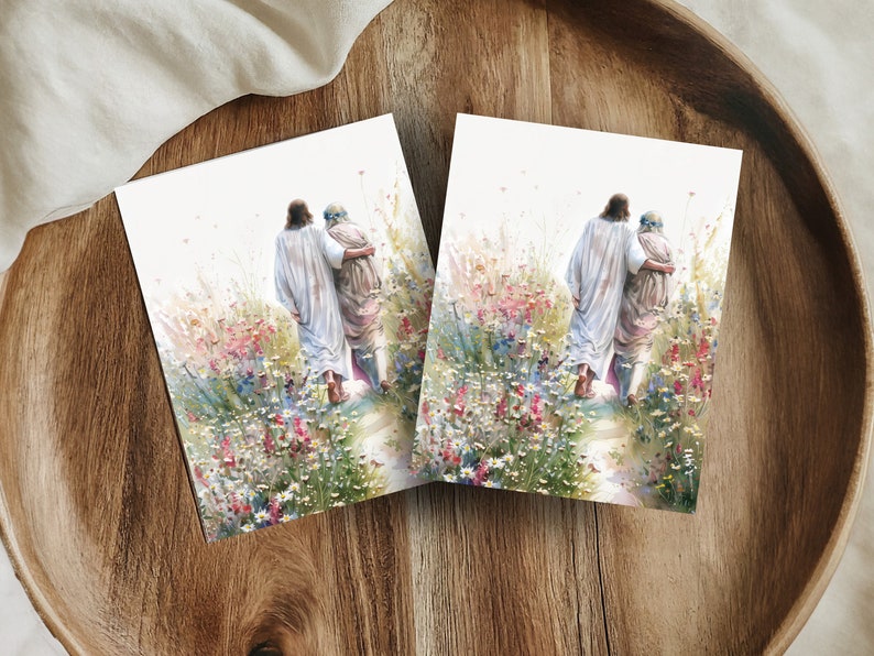 Guide Me to Heaven, Jesus Art Printable, Bible Digital Print ...