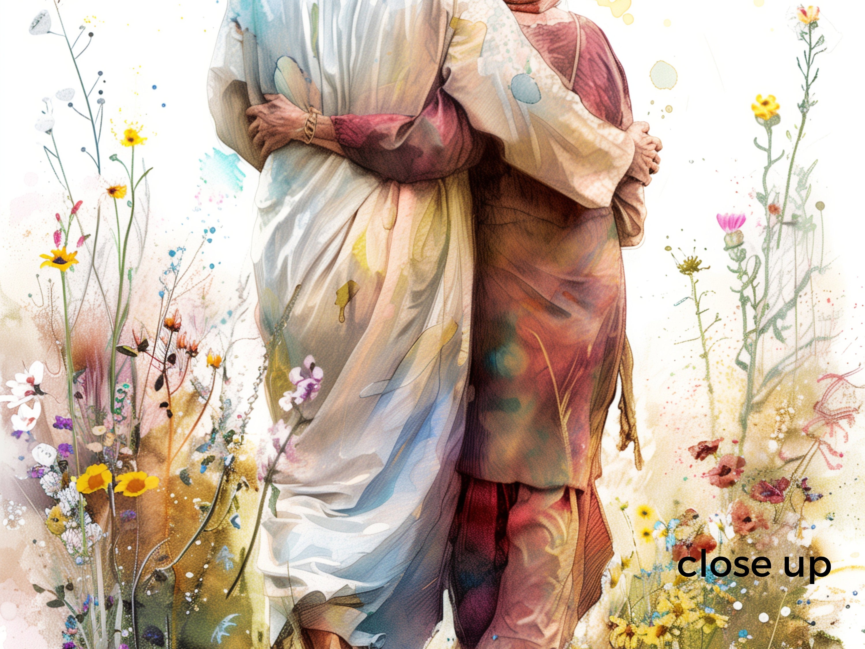 Guide Me to Heaven, Jesus Art Printable, Bible Digital Print ...